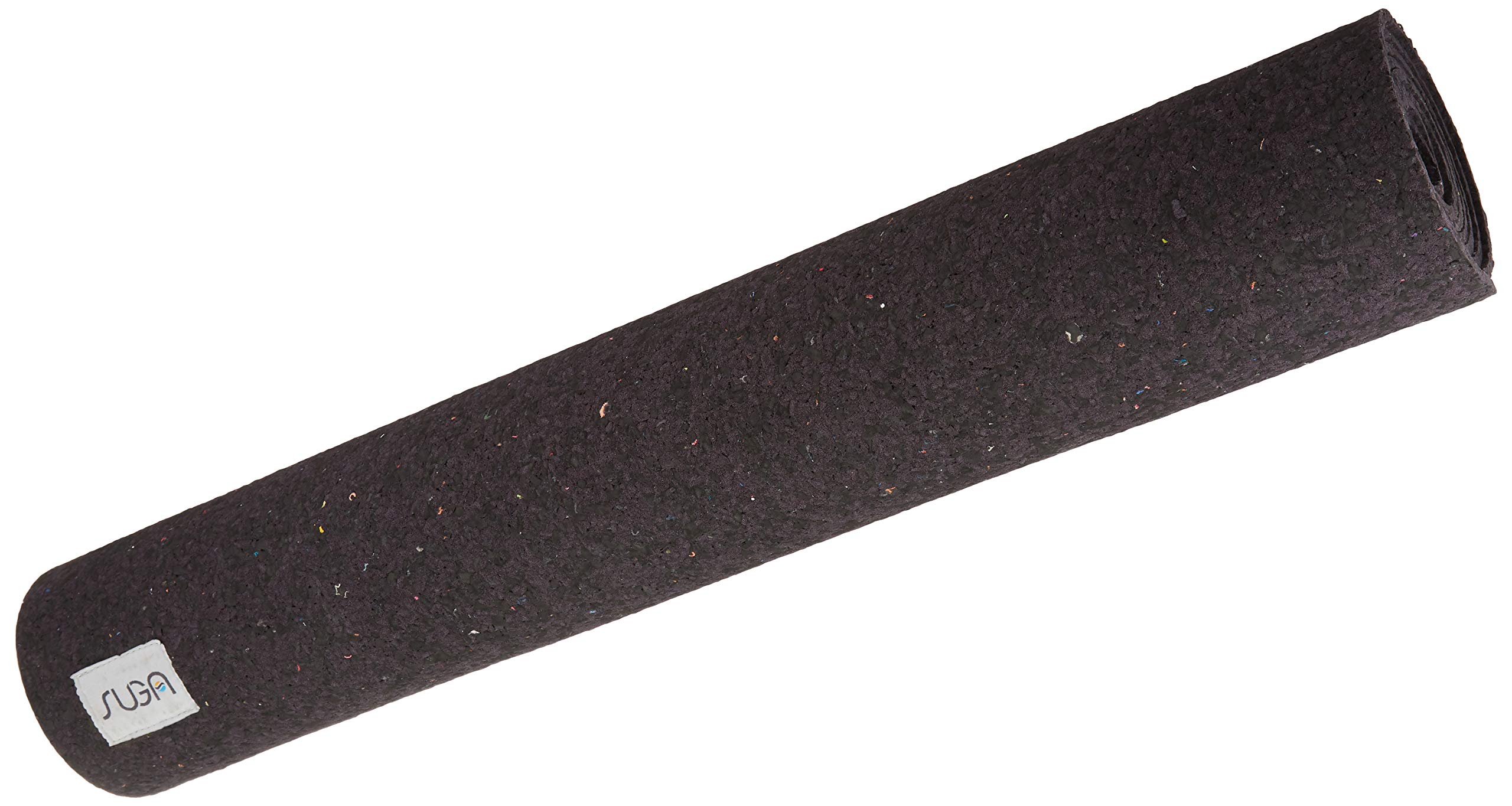 SUGA Premium 100% Recycled Yoga Mat - Textured Non-Slip for Hot Yoga, Eco-Friendly, 5mm Thick, 72” x 25”, Made in USA