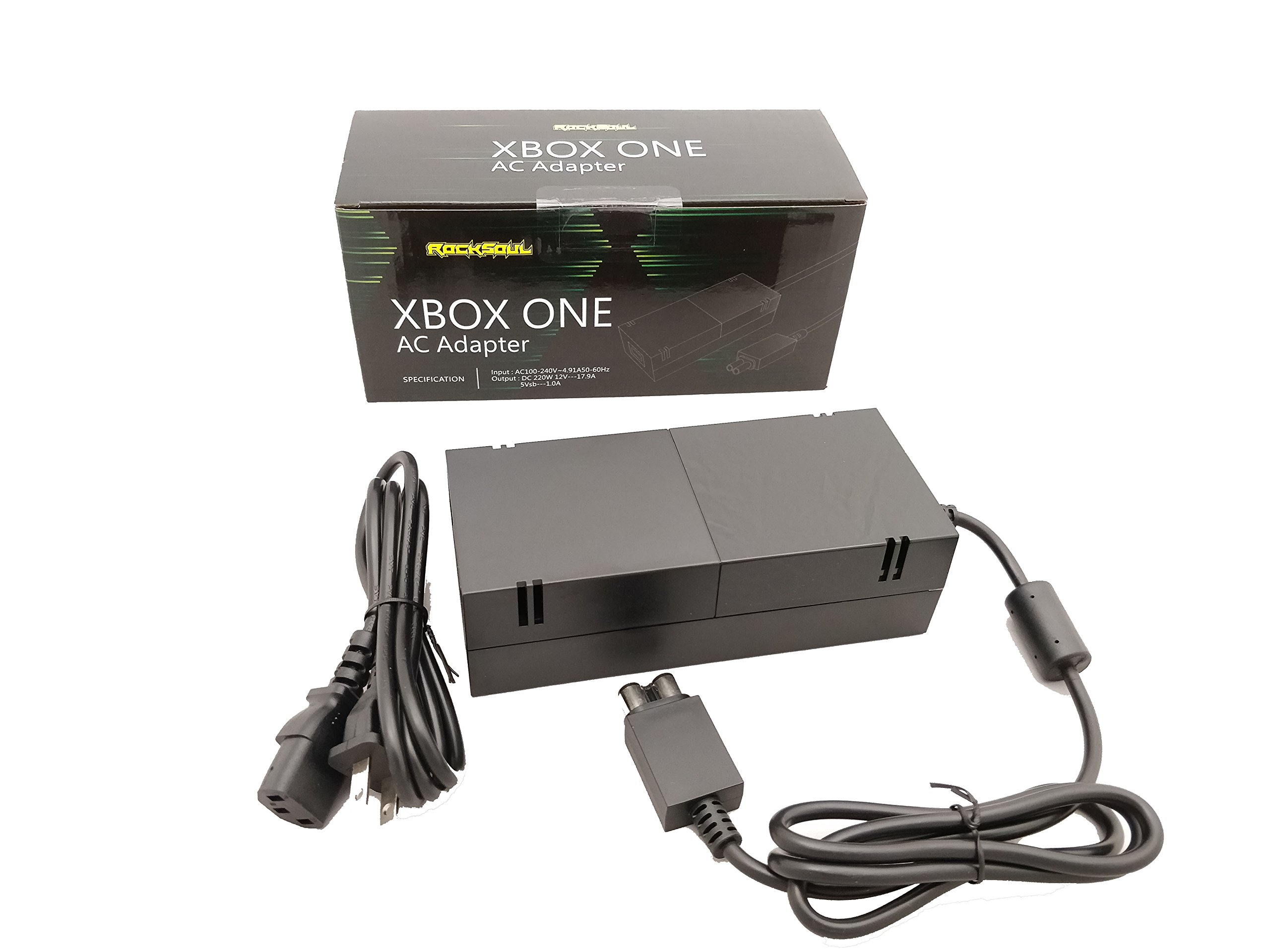 ROCKSOUL Xbox One Power Supply, Advanced Quiet & Latest Version Xbox One AC Adapter