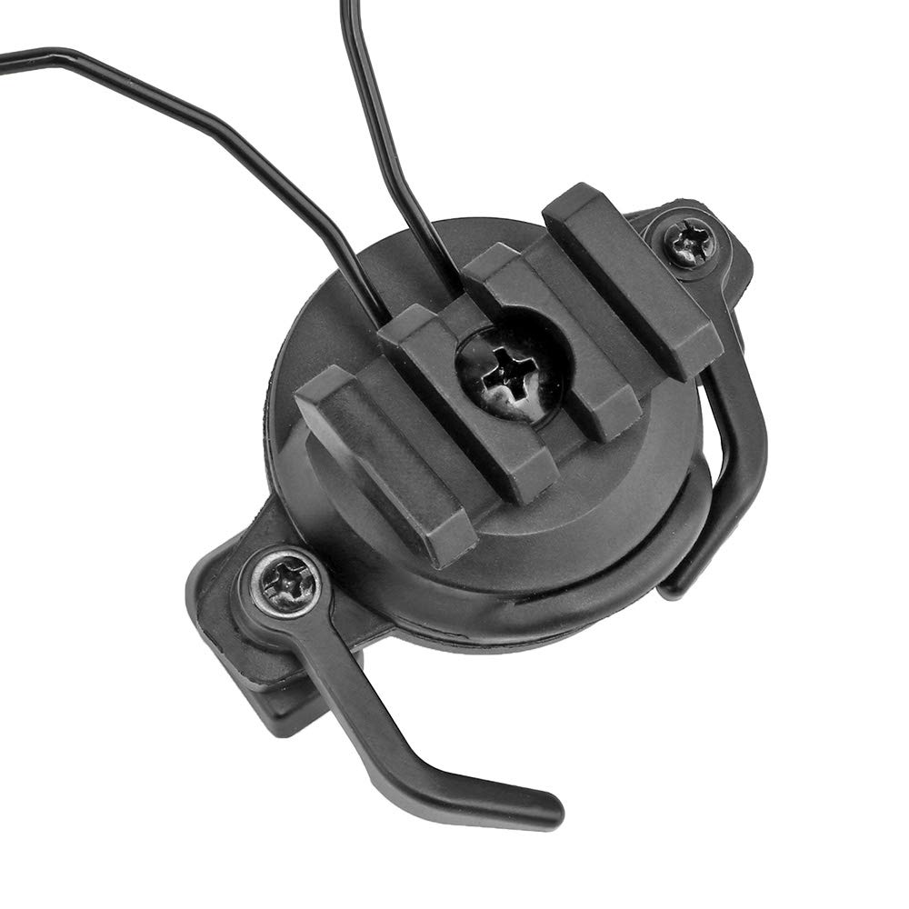 Tactical Helmet ARC Rail Adapter Suspension Headphones Bracket Tactical Helmet Headset Bracket for Tactical Pickup Headset