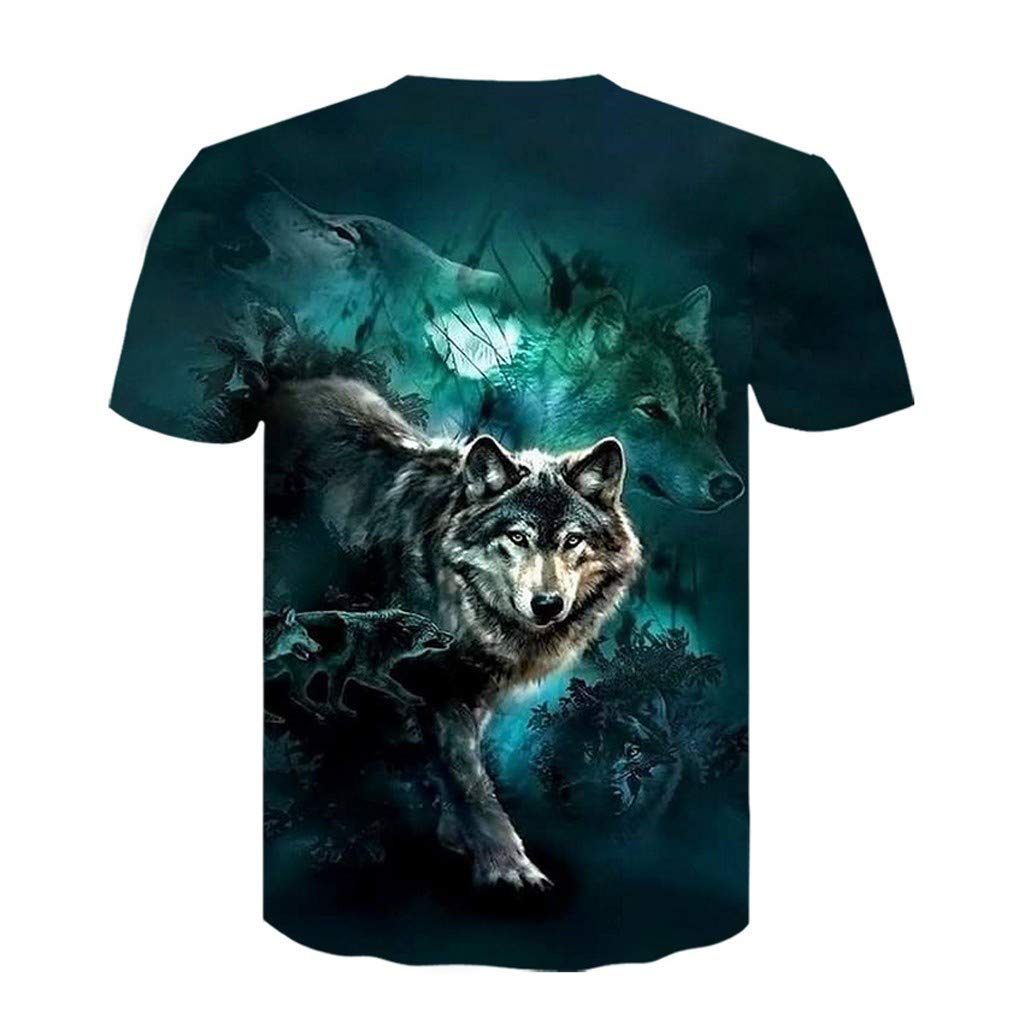 Shirt for Men New 3D Printing Crew Neck Short Sleeve Tees T-Shirt Large Size Blouse Tops