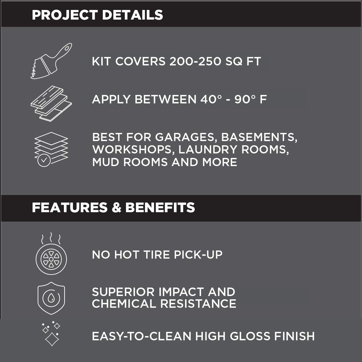 Rust-Oleum 60007 Rocksolid Polycuramine Garage Floor Coating, Tan, 1 Car Kit