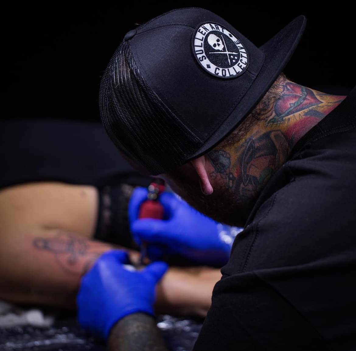 Sullen Badge of Honor BOH Mesh Back Snapback Tattoo Lifestyle Hat - Black