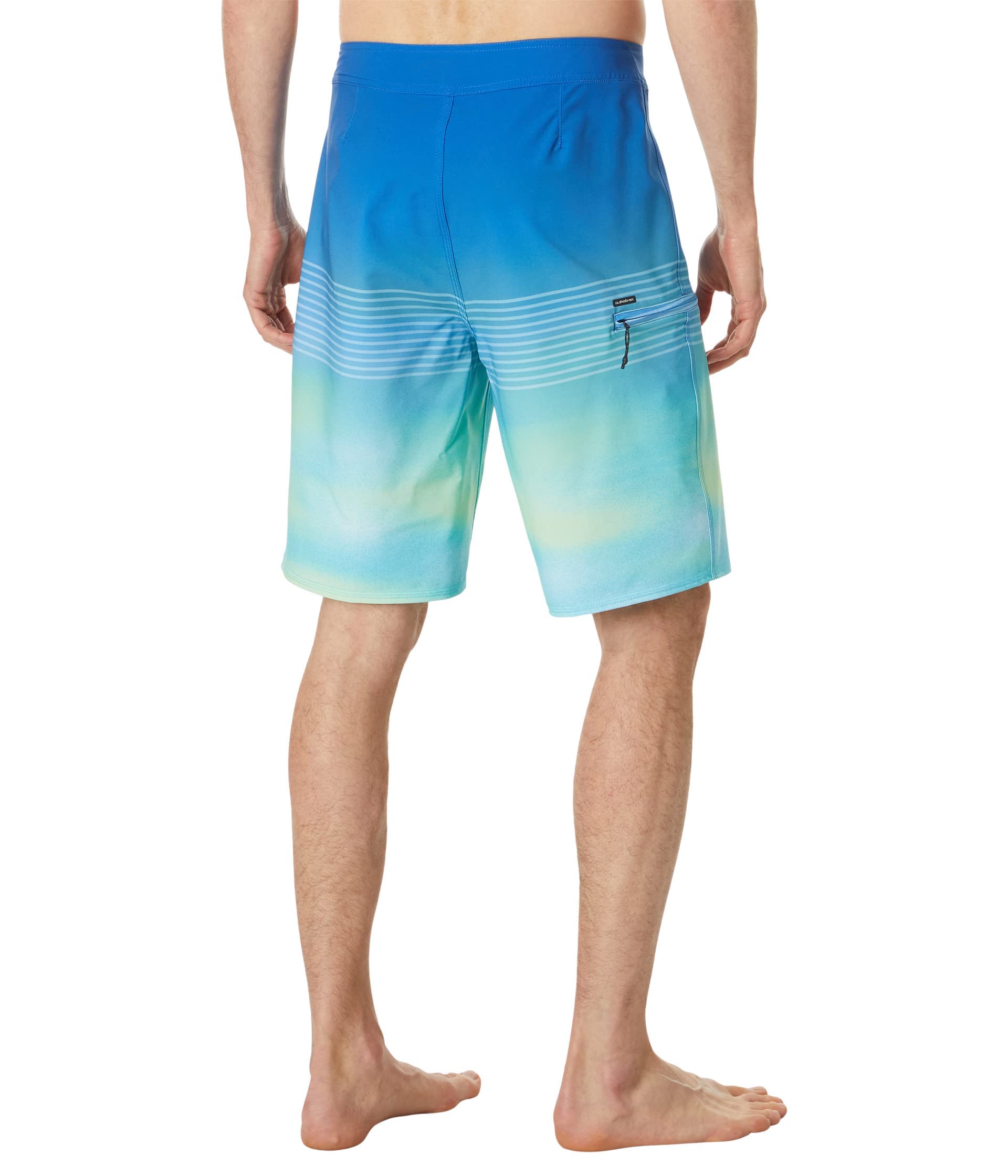 Quiksilver Men's Standard Surfsilk Slab 21 Boardshort Swim Trunk, River Blue, 36