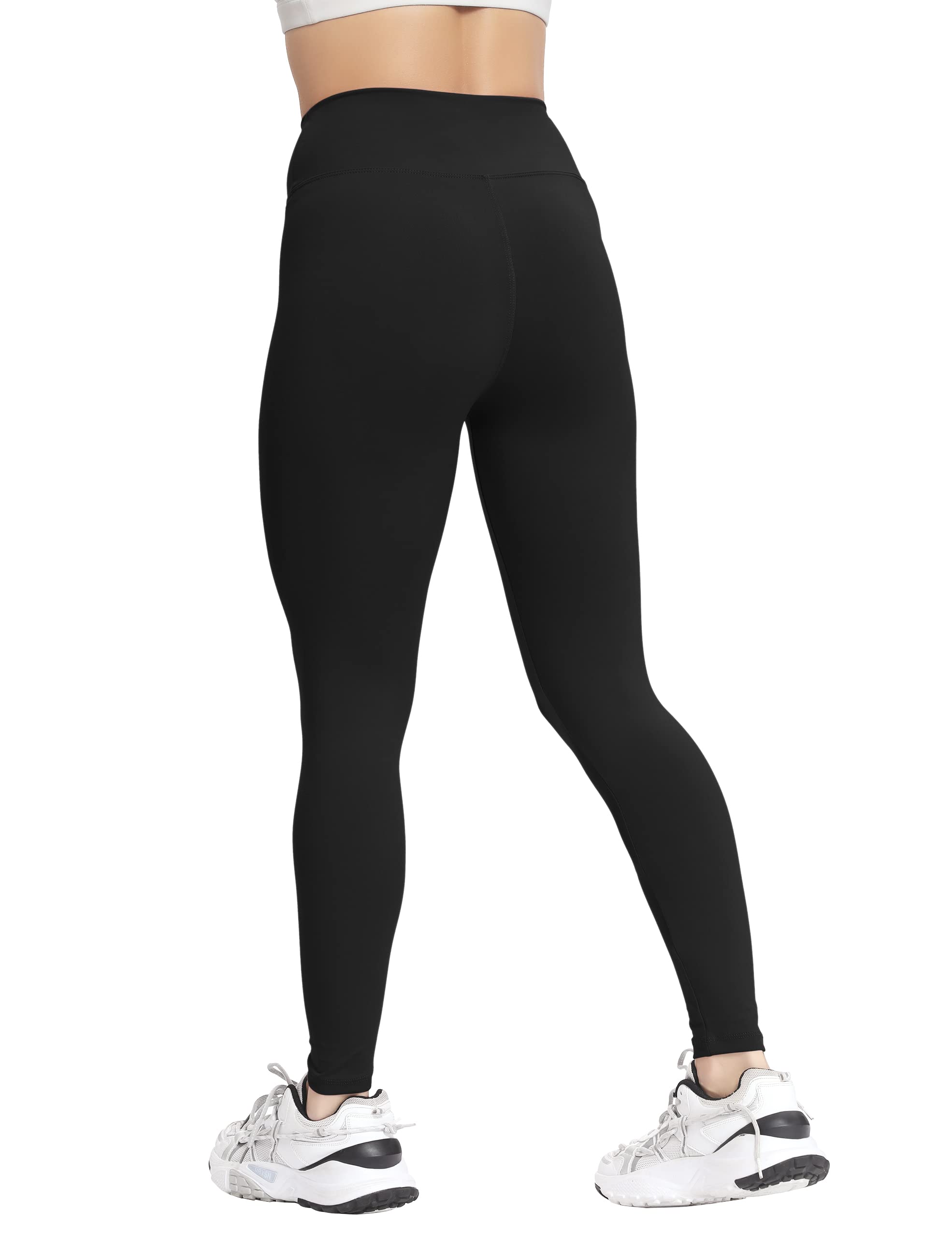 VALANDY Black Leggings for Women High Waist Yoga Pants Stretch Tummy Control Tights Athletic Workout Running Extra Plus 5 Pack
