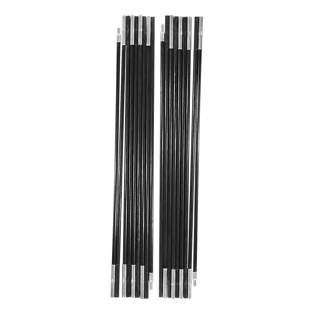 VGEBY Tent Support Rod, 4.9M Fiberglass Camping Tent Pole Bars Outdoor Sunshelter Support Tent Rod Replacement Awning Frames Accessories