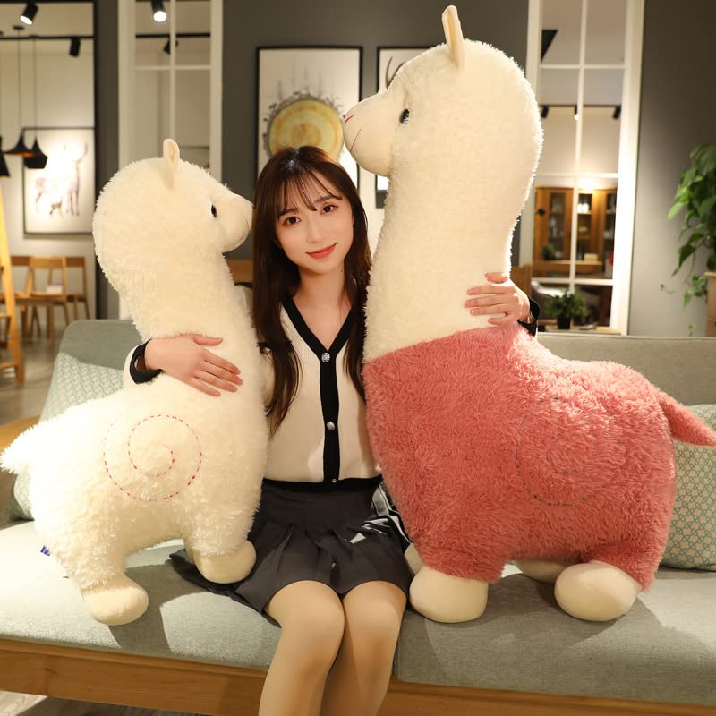 XIGUI Alpaca Plush Toy 11 Inches Soft Llama Stuffed Animal Plushie Stuffed Llama Alpaca Plush for Doll Present Baby (White)