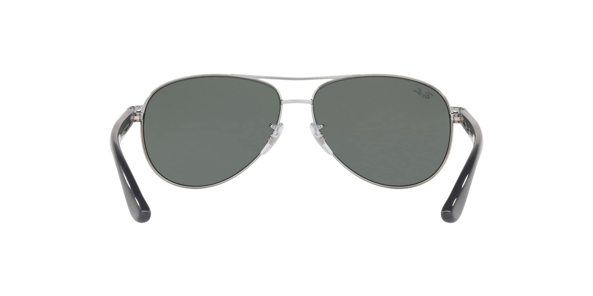 Ray-Ban Men's RB3457 Aviator Sunglasses, Gunmetal/Dark Green, 59 mm