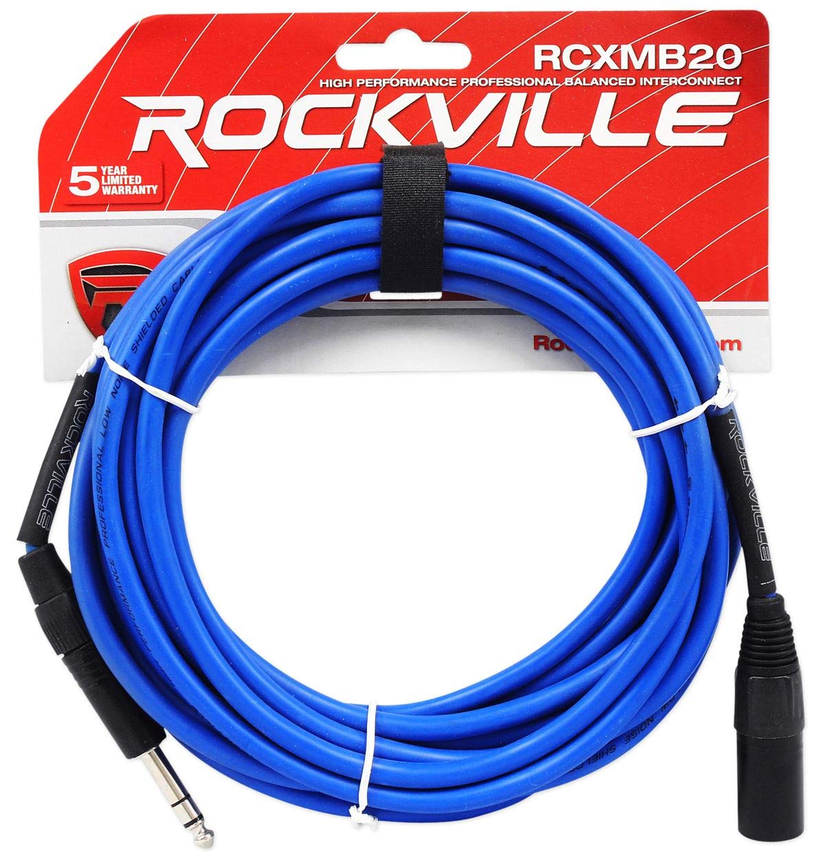 Rockville RPG15BT V2 15" Powered 1000W Speaker Bundle with & RCXMB20B 20' XLR to 1/4'' TRS Cable & (2) Speaker Stands & Rockville RWM1202VH Handheld Microphone & Mackie Mix12FX Compact Mixer (5 Item)