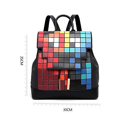 XJJZS Geometric Handbag Luminous Women Bag Purses Flash Purse and Handbag Tote for Women