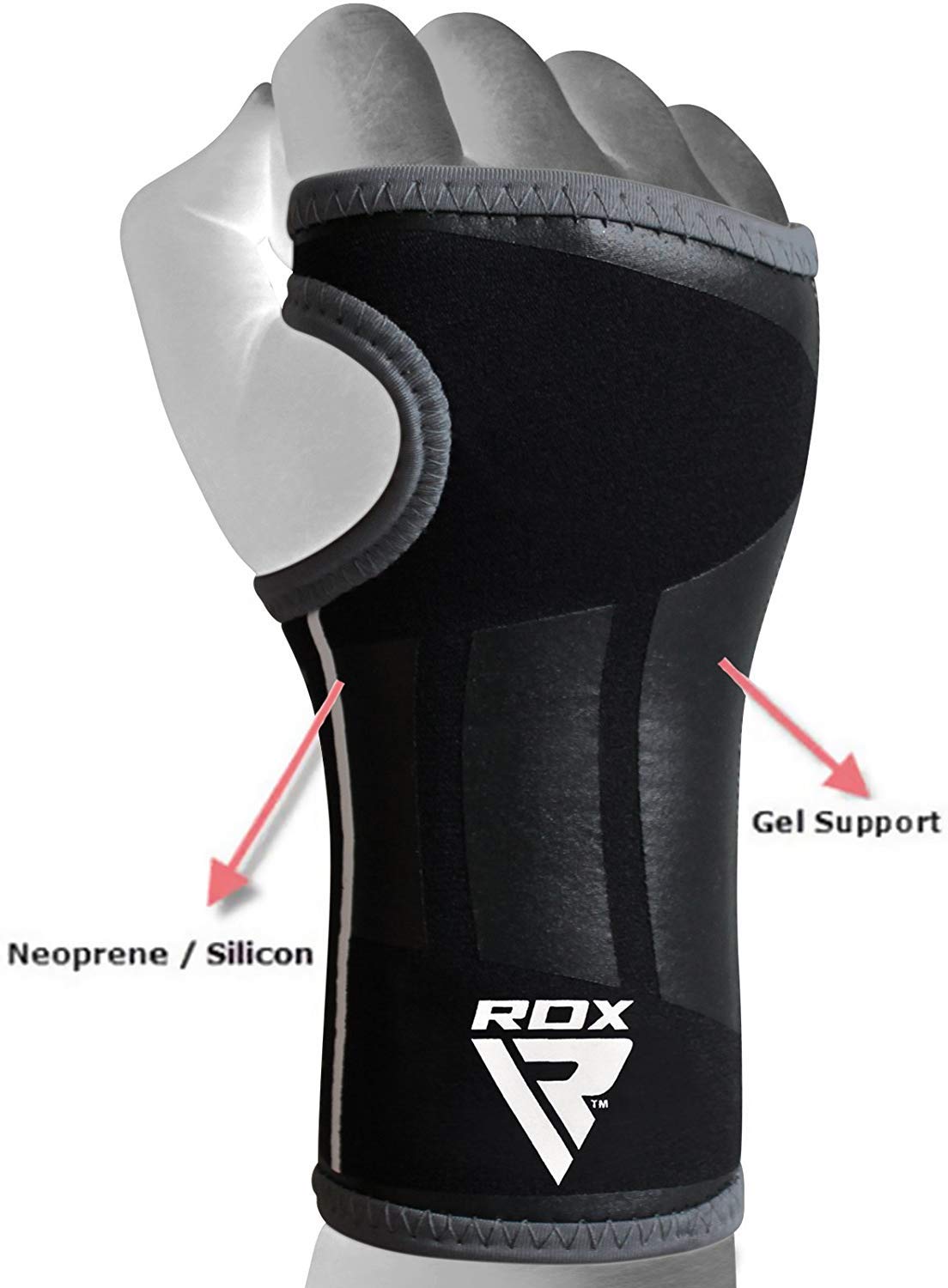 RDX Wrist Brace Gym Support Straps Weight Lifting Wraps Bodybuilding Power Training Workout Exercise (This is Sold as SINGLE ITEM)