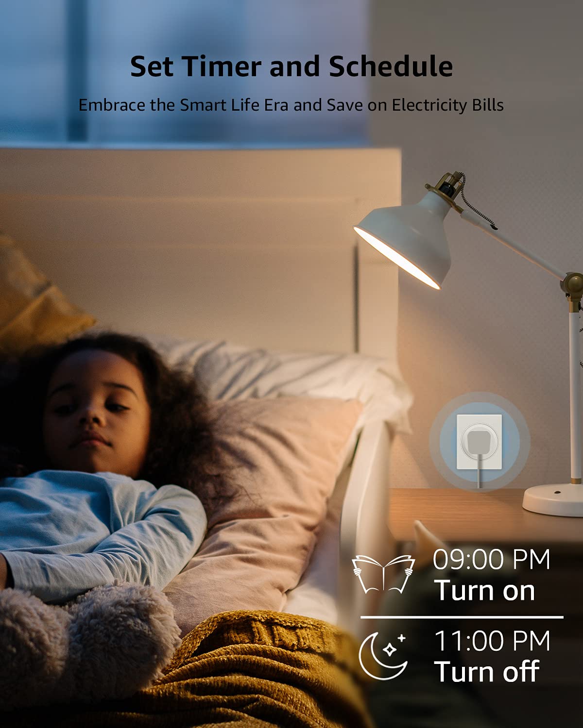 Smart Plug, WiFi Smart Socket, WiFi Outlet Works with Alexa & Google Assistant, Remote Control Your Appliances with App and Voice Command, No Hub Required, 2.4GHz WiFi Only(Pack of 4)