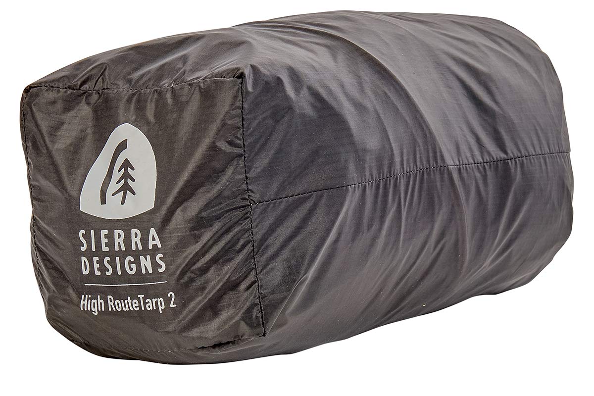 Sierra Designs High Route Tarp 2P, Two-Person Ultralight Backpacking Tarp, Minimalist Trekking Pole Design Shelter