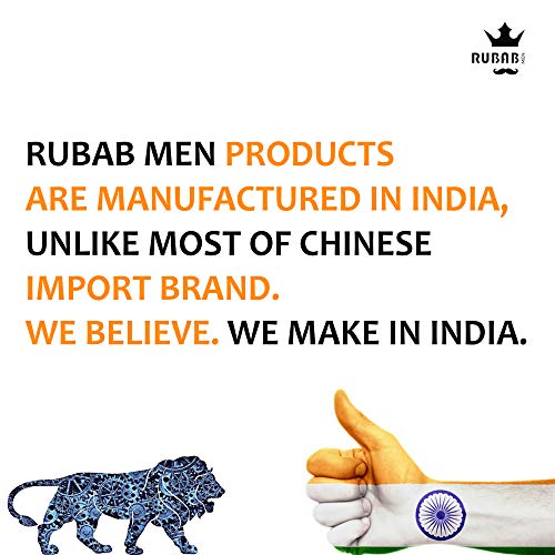RUBAB MEN Travel Friendly Nylon Bristle Beard Brush for Men | Tame your Beard like a King!