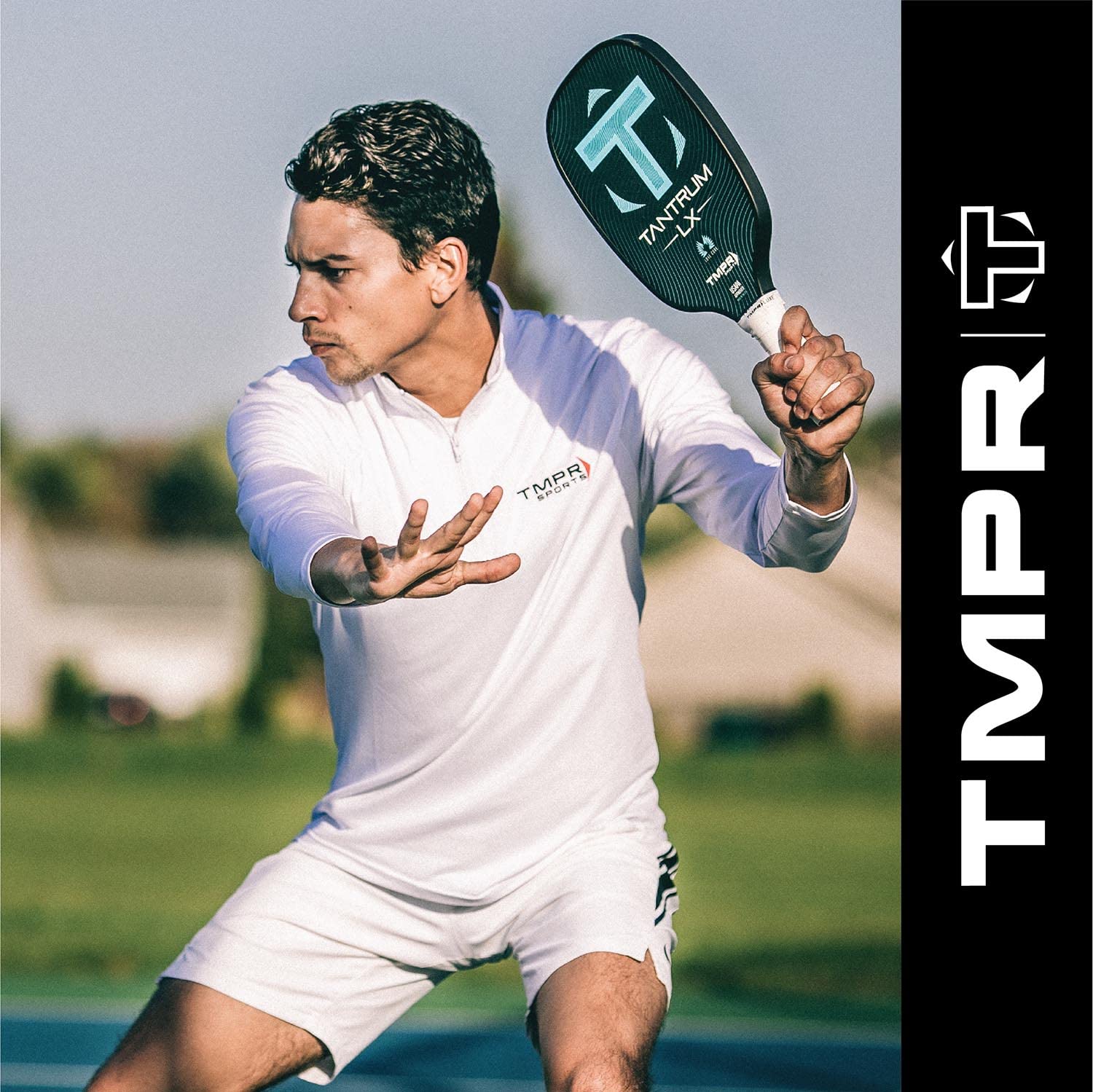 TMPR Sports Tantrum GXT - Pickleball Paddle, Red, Heavy Weight (8.1-8.2 oz)
