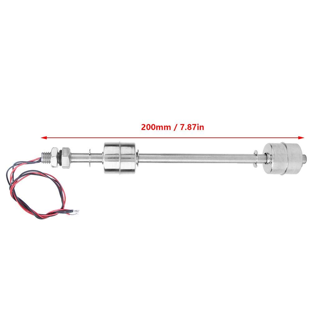 Switch,DC 0~110V Stainless Steel Double Ball Switch Water Level Controller Sensor Switch for Water ,Pool,Sink,Fish ,etc (200mm)