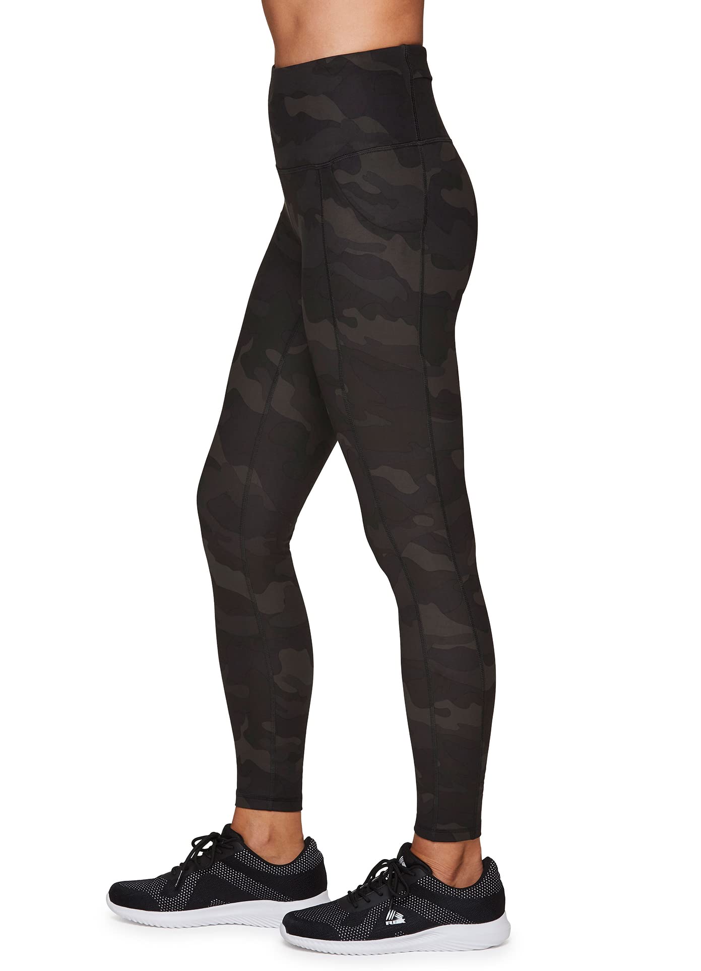RBX Active Women's Squat Proof Opaque Ultra Soft Camo Print Full Length Running