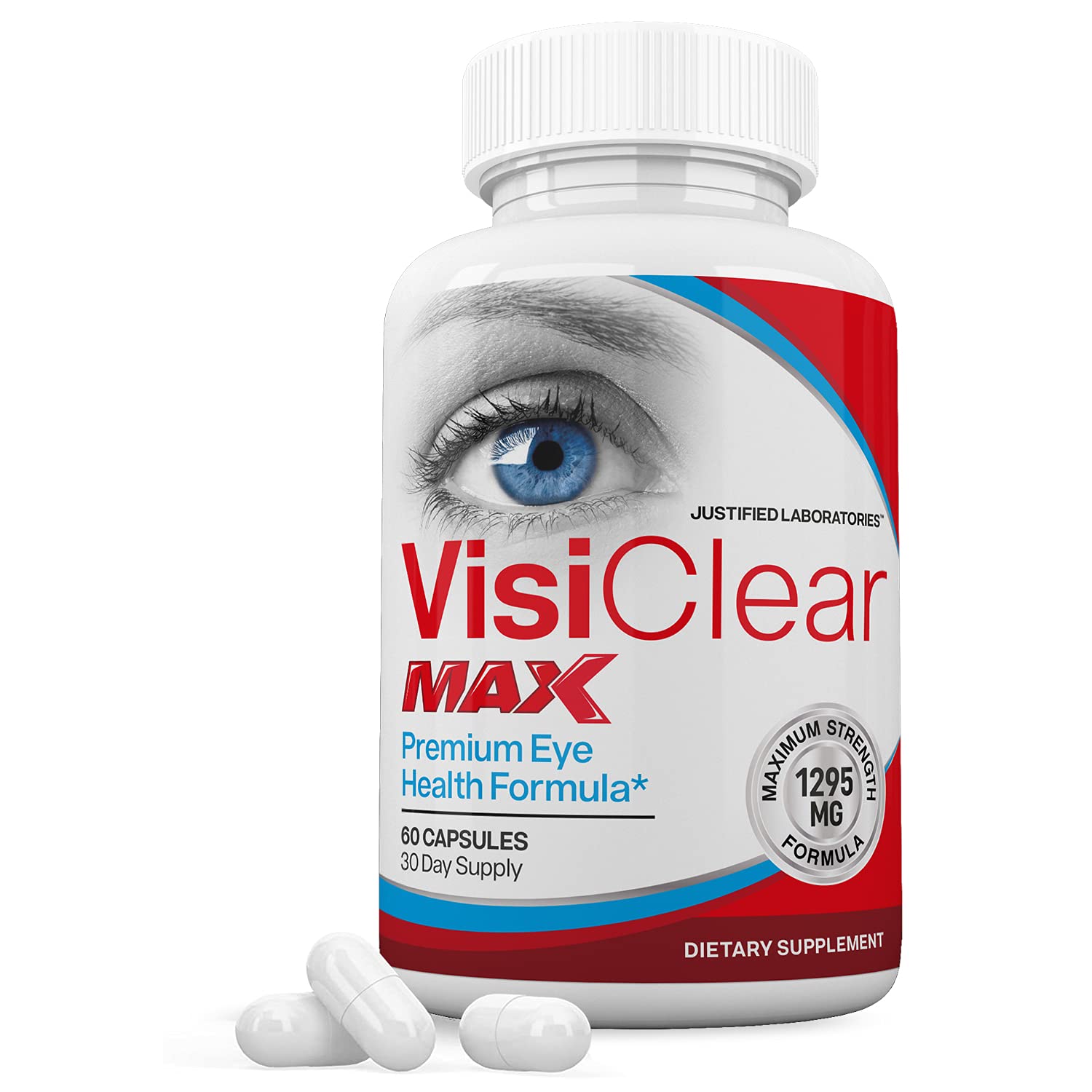 Visiclear Max 1295MG Revolutionary Eye Health Formula Supports Healthy Vision Eyes Sight 60 Capsules