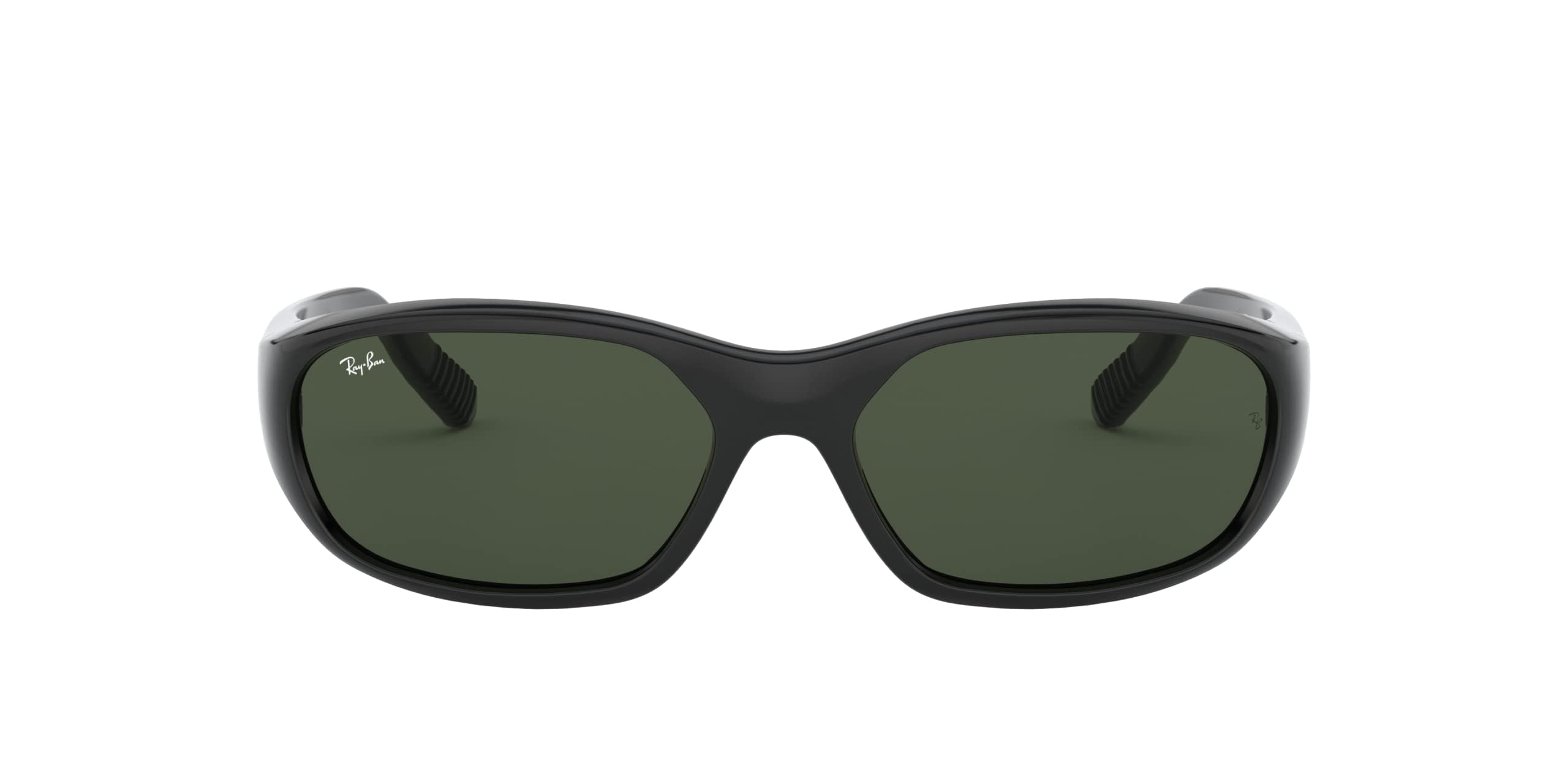 Ray-Ban Men's RB2016 Daddy-O Rectangular Sunglasses, Black/G-15 Green, 59 mm