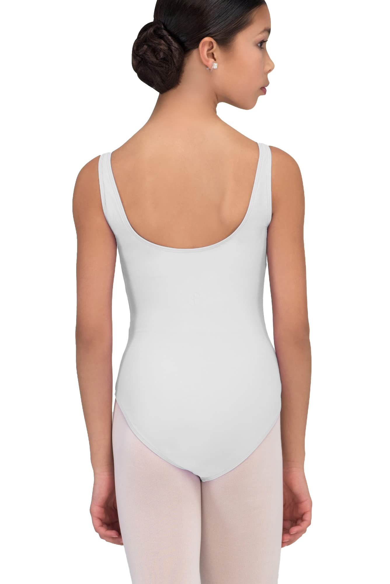 Wear Moi Faustine Leotard, White, Age 12-14, Microfiber Elasthan (FAUS12WHI)