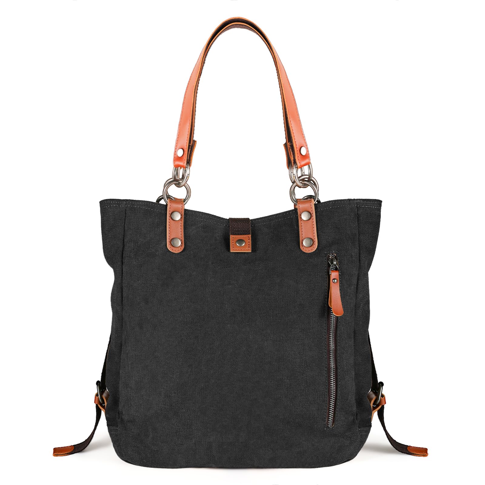 SHANGRI-LA Canvas Backpack Purse Casual Tote Handbag Shoulder Bag for Women