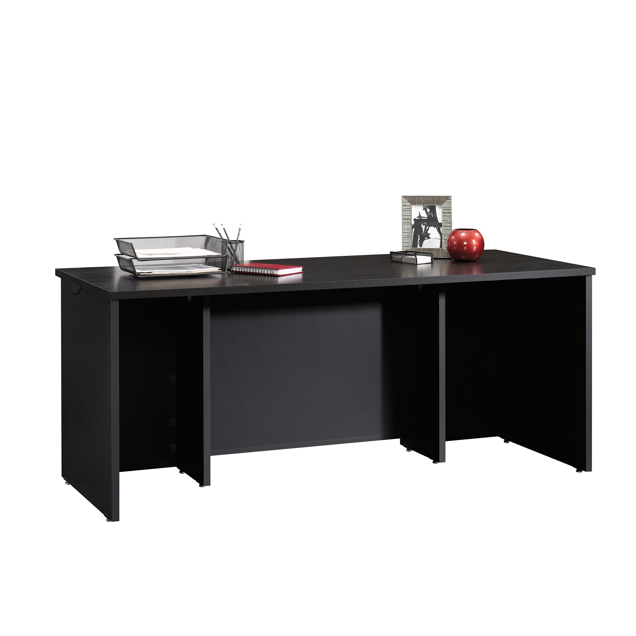 Sauder Via Desk, L: 71.50" x W: 29.53" x H: 29.76", Bourbon Oak Finish