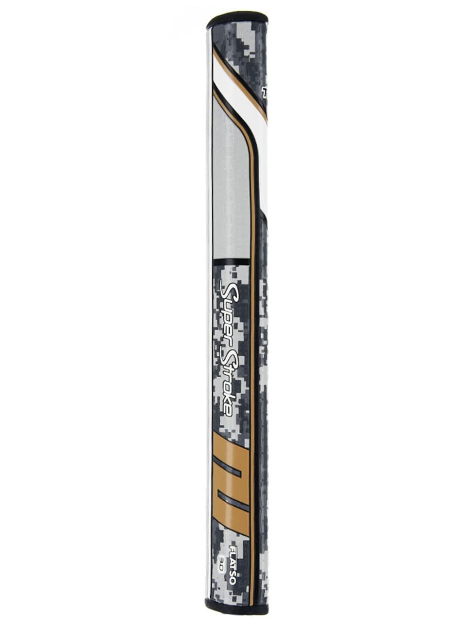 SuperStroke Traxion Flatso 3.0 Golf Putter Grip - White/Red/Grey