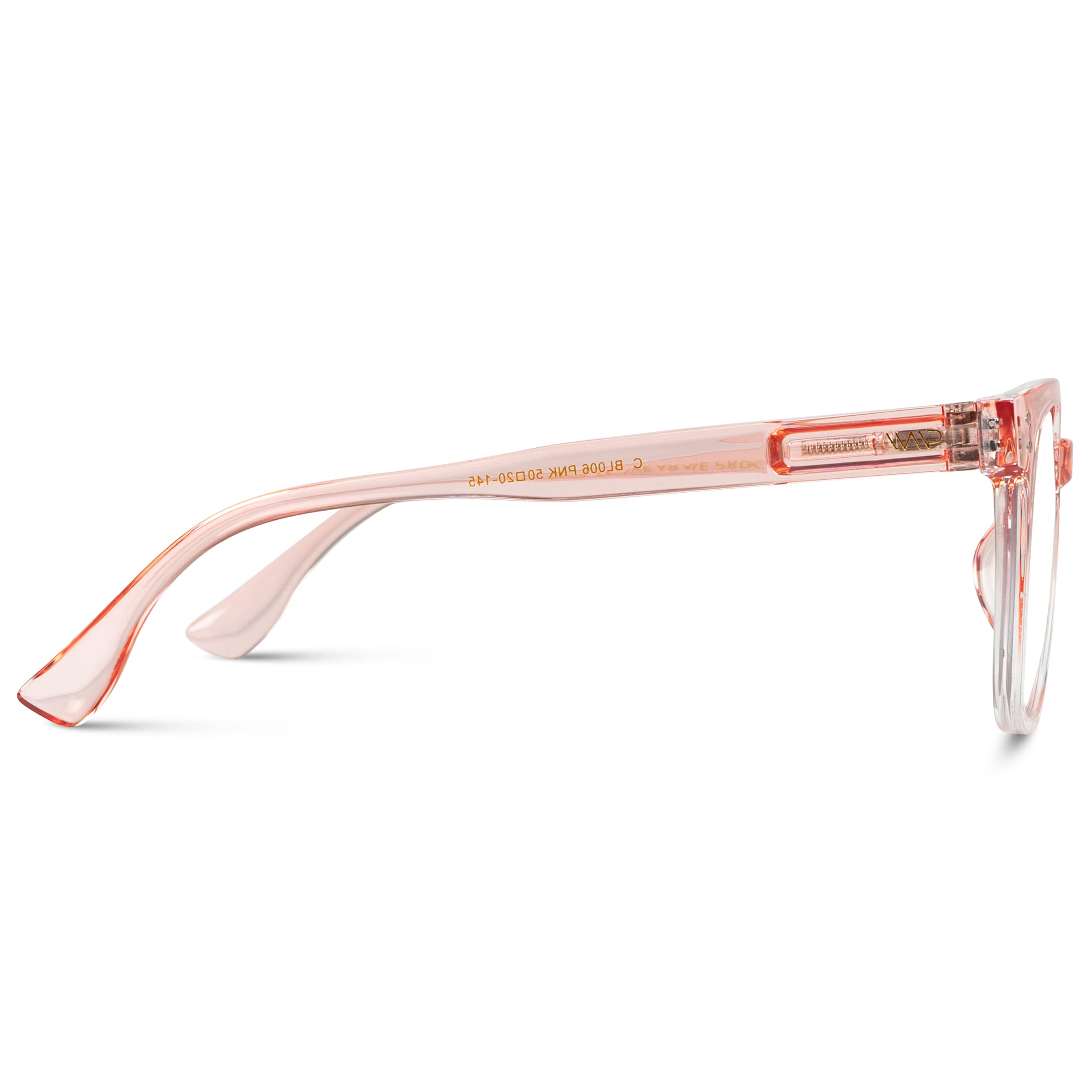 WearMe Pro - Square Oversized Women Elegant Classic Blue Light Screen Glasses (Clear Frame)