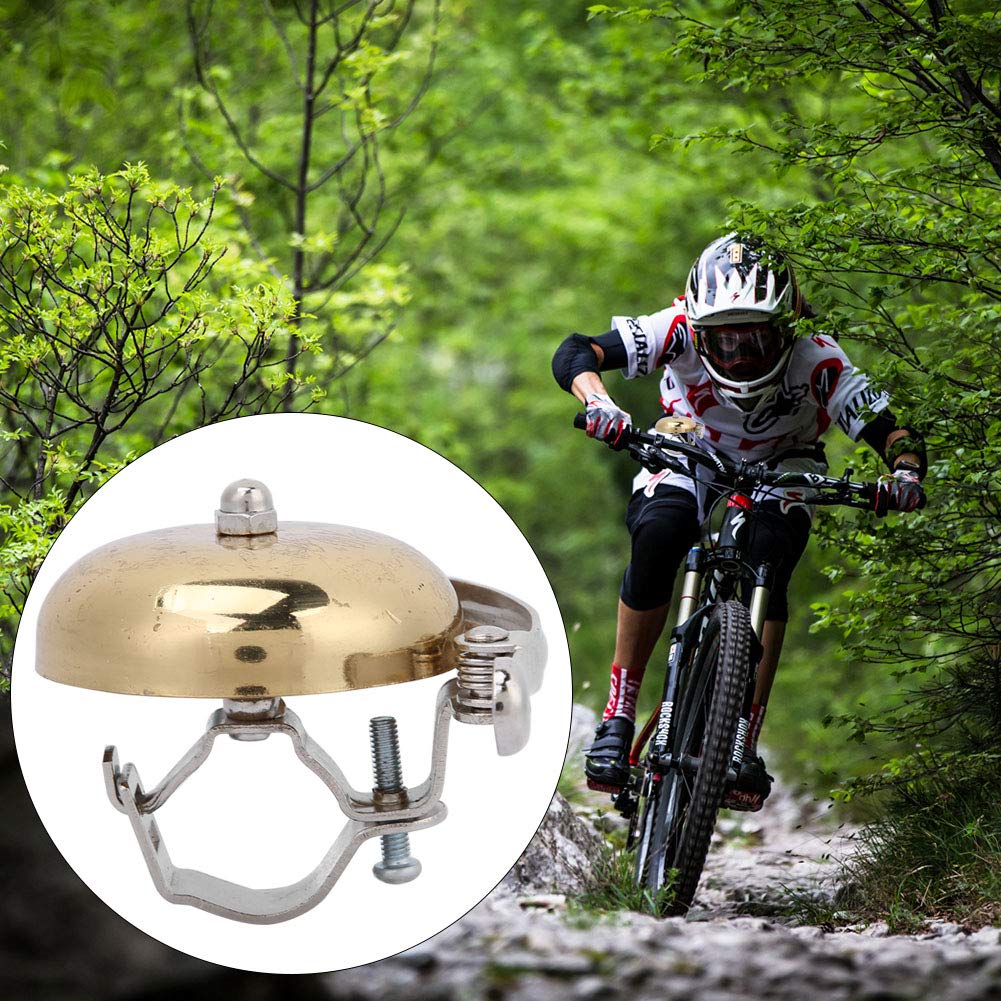 Ueohitsct Classic Copper Mountain Bicycle Bike Cycling Handlebar Bell Ring Horn Sound Alarm Loud Safety