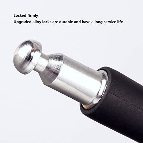 UFFD Bike Lock, Bike Locks Cable Lock Coiled Secure Keys Bike Cable Lock with Mounting Bracket (Color : Black, Size : 1M)