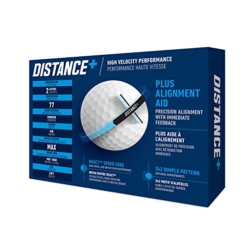 TaylorMade Distance+ Golf Balls 2021, White