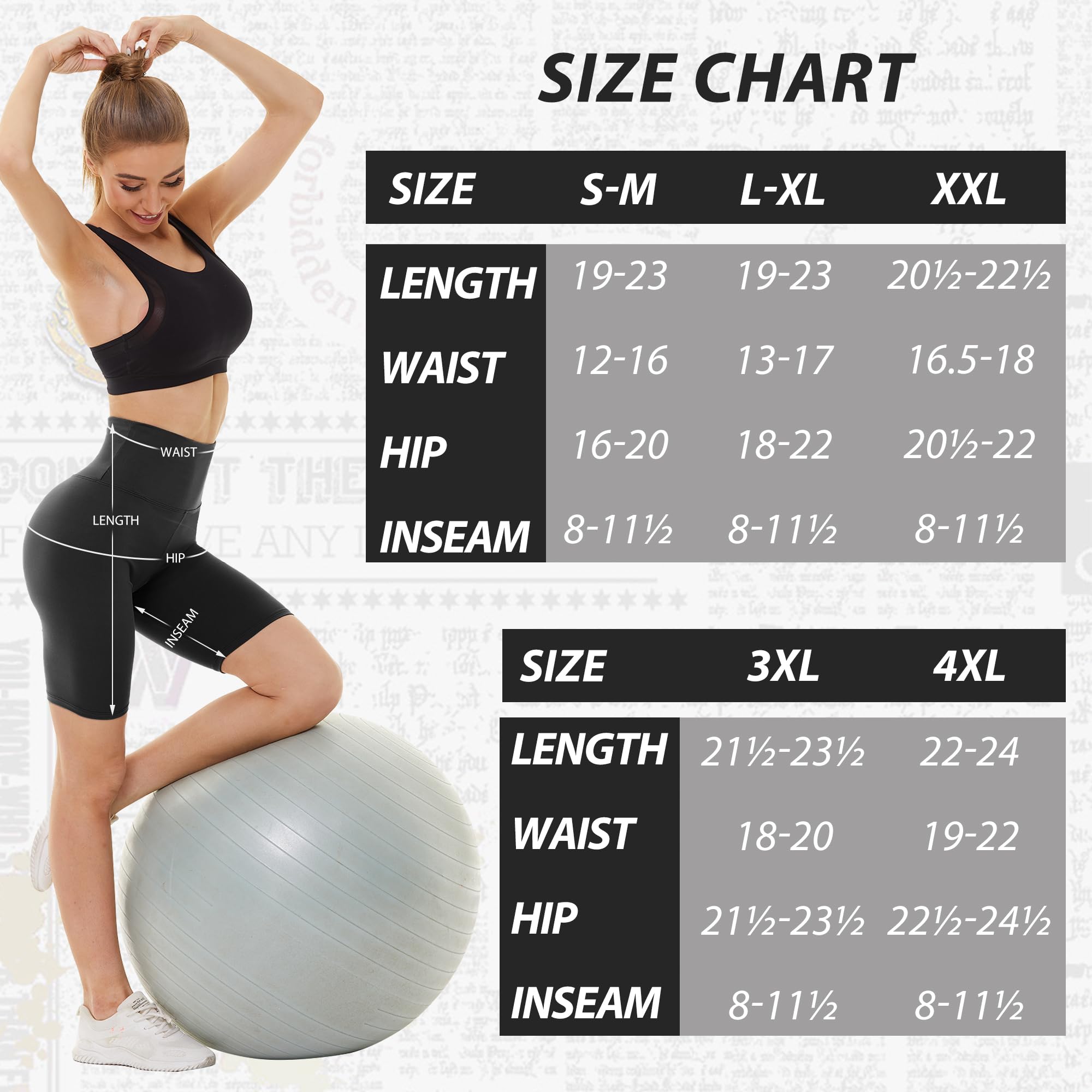 Sundwudu 4 Pack Biker Shorts for Women - 5β/8β High Waist Tummy Control Summer Workout Shorts for Running Yoga Athletic