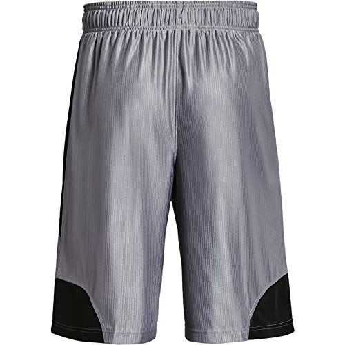 Under Armour Perimeter Basketball Shorts, Steel (035)/High-Vis Yellow, Medium