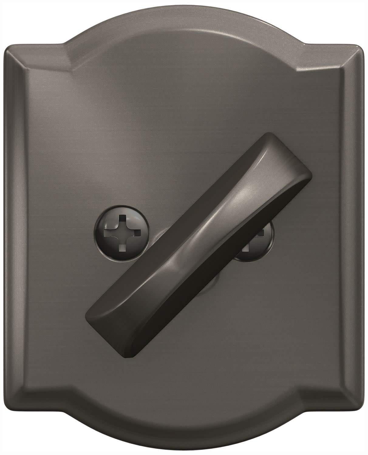 SCHLAGE Lock Company B60CAM622 Series Deadbolt Camelot Rose Single Cylinder Deadbolt, Matte Black