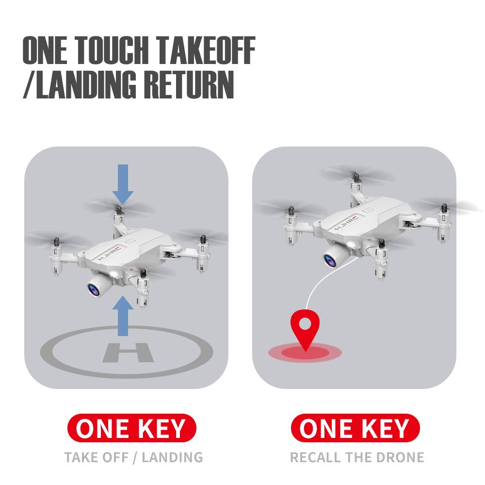Super Small Mini Drones with Camera for Adults 4K Drones for Kids Beginners Toy Quadcopter with APP FPV Video, Altitude Hold, Headless Mode, Trajectory Flight (Black, 1 Battey&1080P WiFi Camera)
