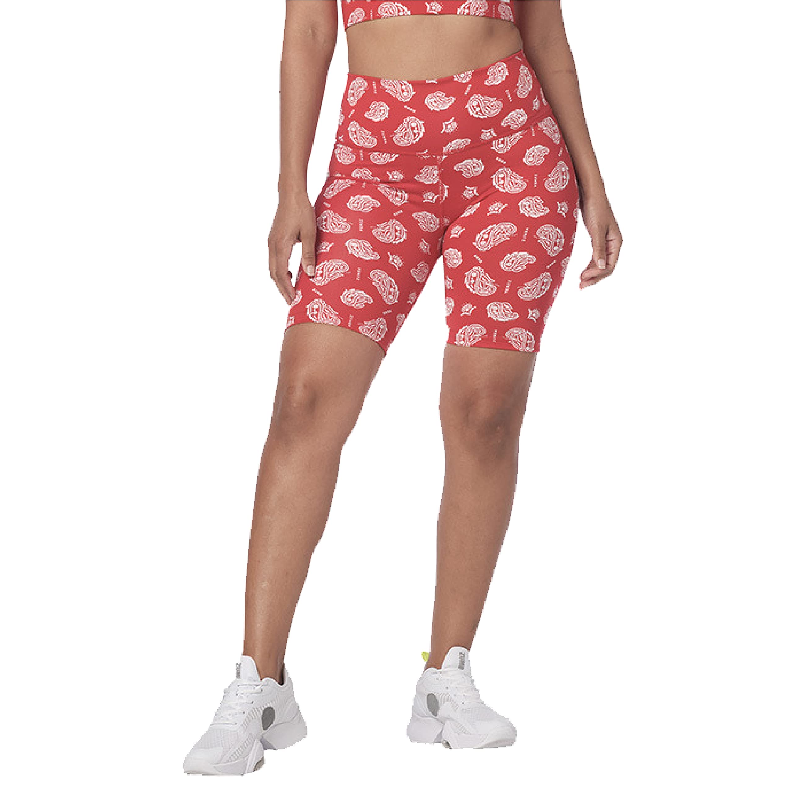 ZUMBA Biker Shorts Clothes for Women Workout High Waisted Shorts, XL, Pink