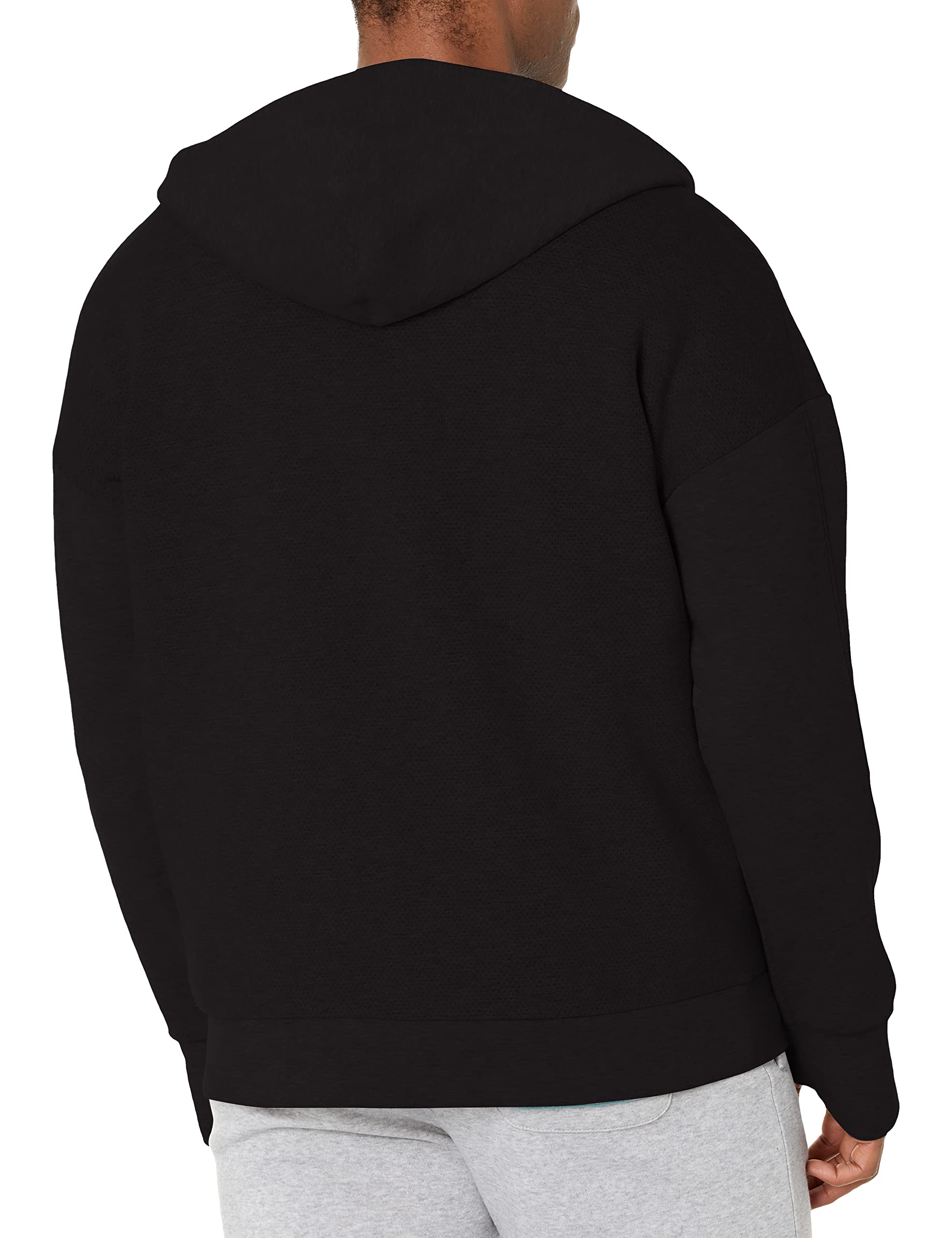 Superdry Men's Training GYMTECH Ziphood, Black, Medium
