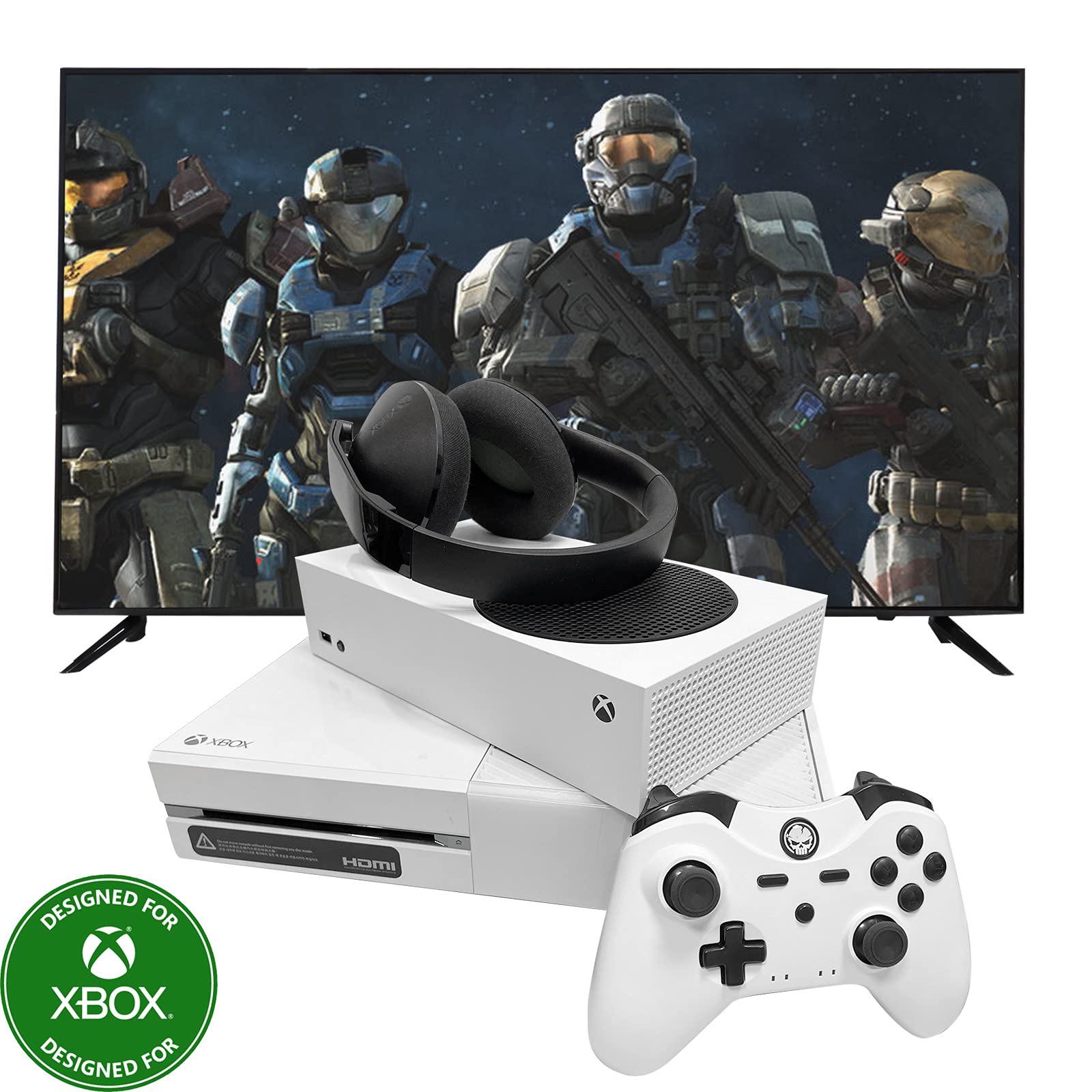 Wired Controller for Xbox One, Xbox Series X|S, PC with Audio Jack & Turbo Function (6FT) - White