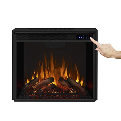 Valmont Media Electric Fireplace in Chestnut Oak by Real Flame