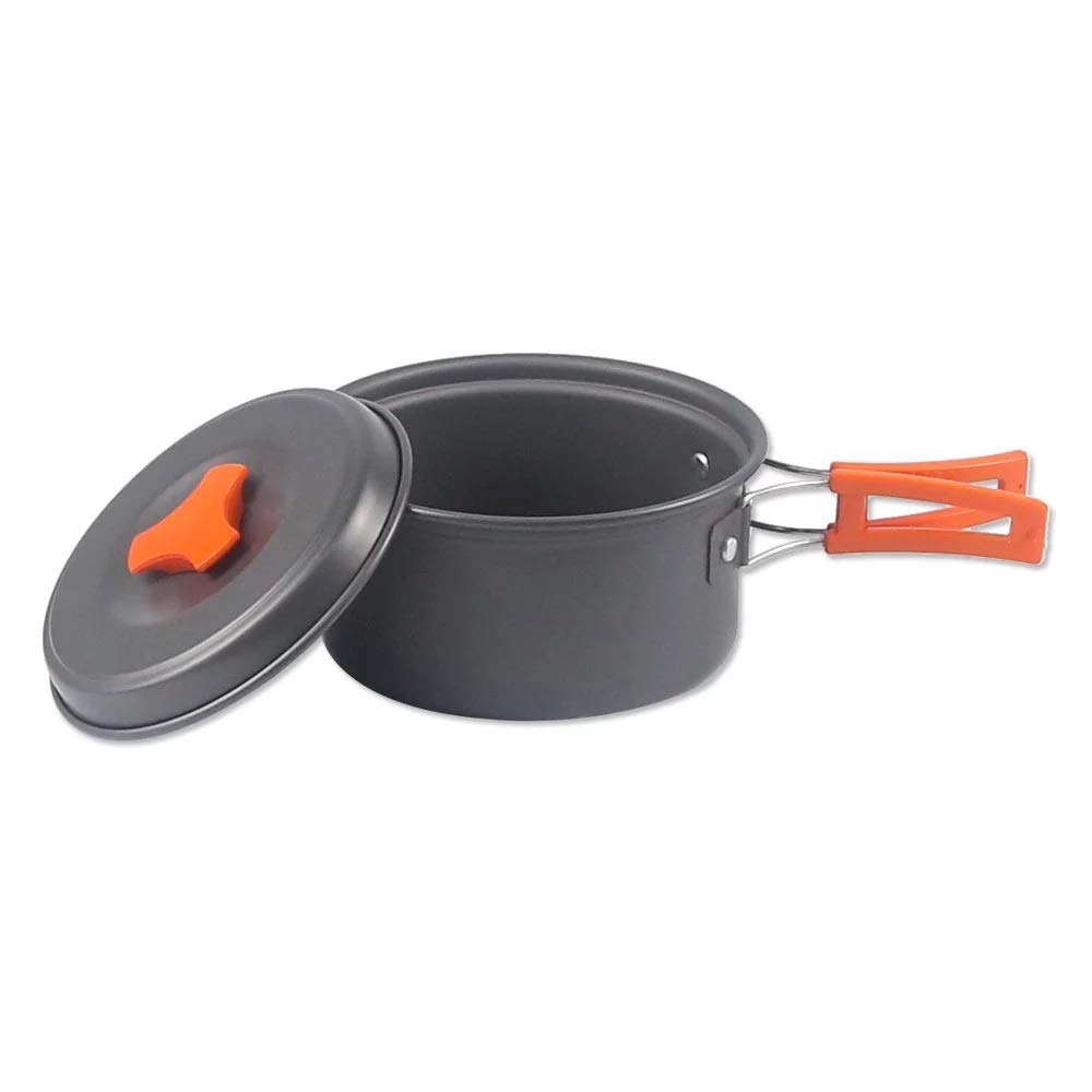 YFDM Camping Cooking Tableware Portable Outdoor Cookware Tourist Equipment for Travel Hiking Picnic