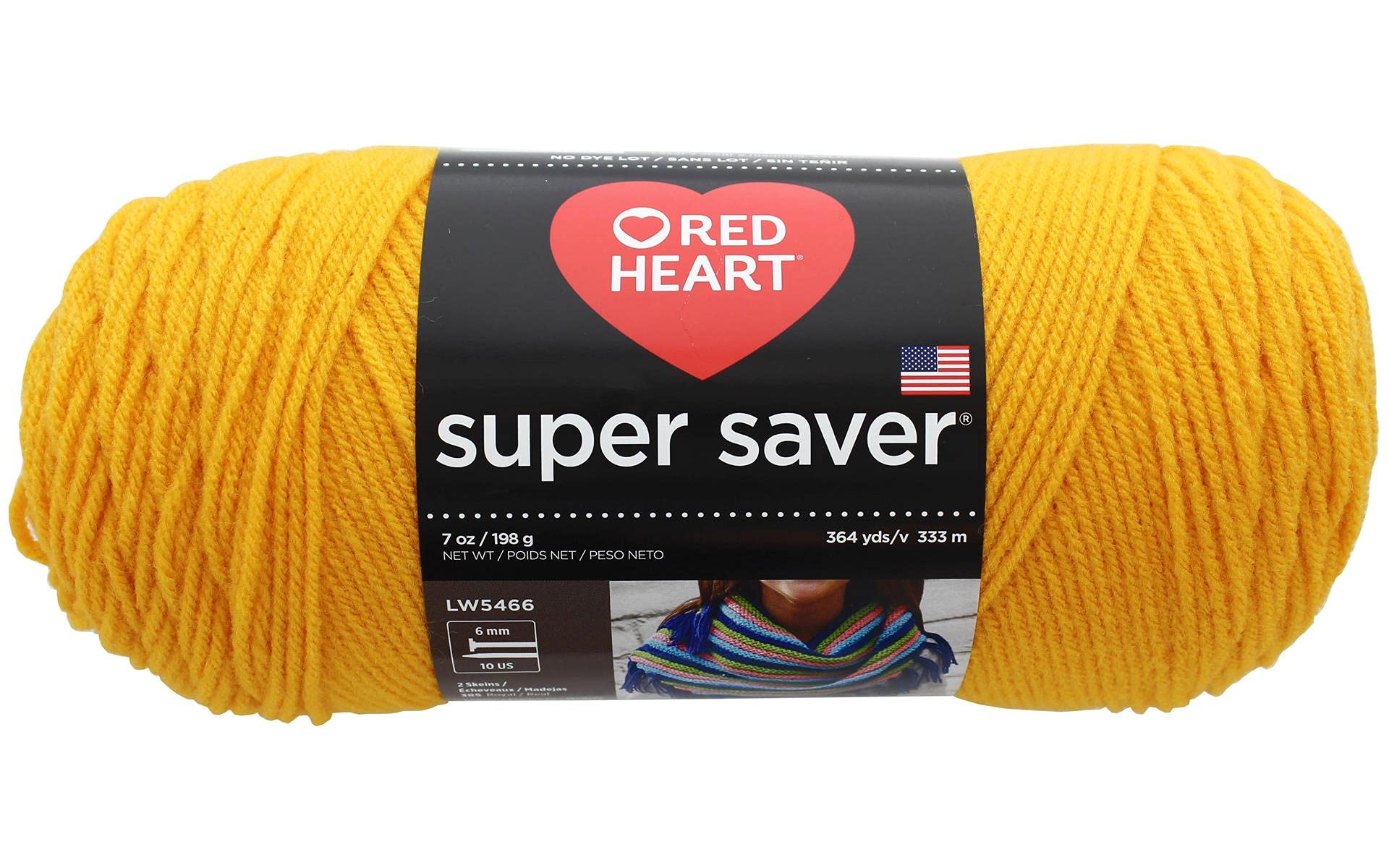 RED HEART Super Saver yarn, Saffron