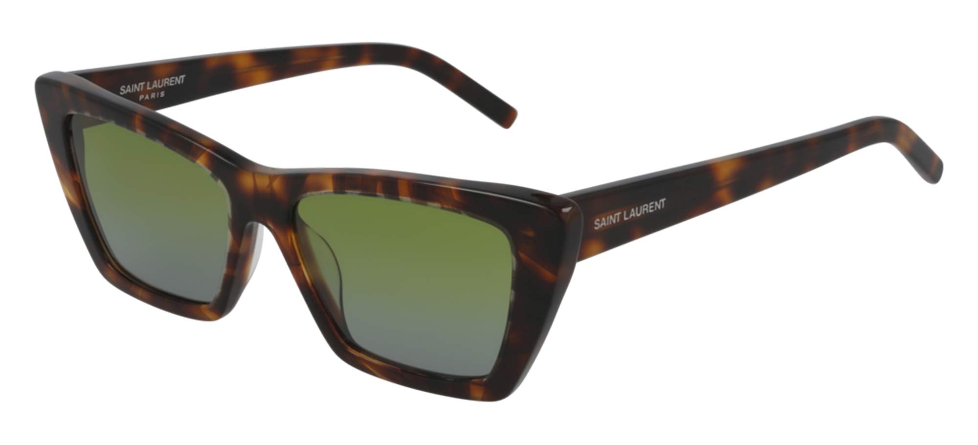 SAINT LAURENT SL 276 Mica Avana/Green/Double Gradient One Size