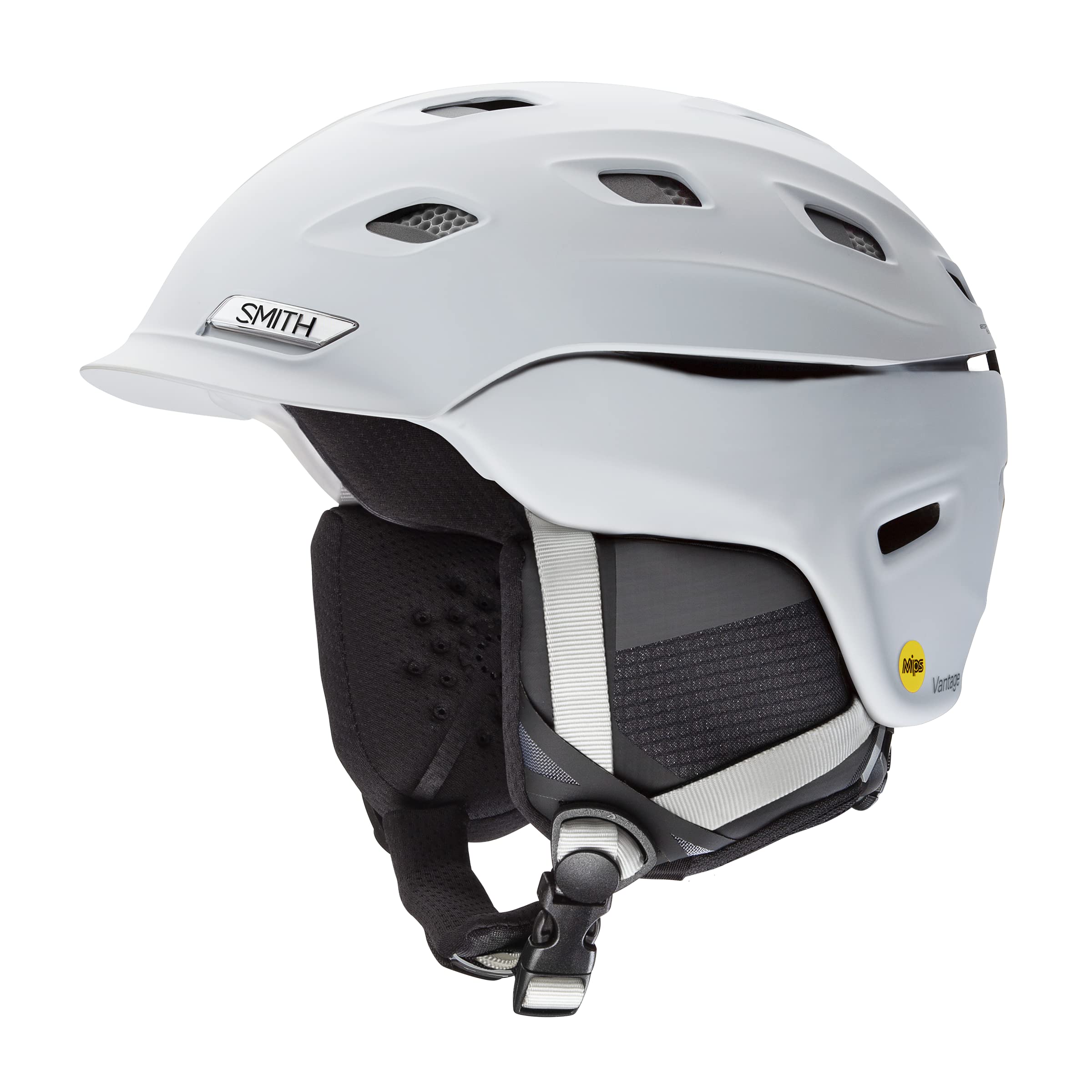 SMITH Vantage Helmet for Men ā Adult Snowsports Helmet with MIPS Technology + Zonal Koroyd Coverage ā Lightweight Protection for Skiing & Snowboarding ā Matte White, Large