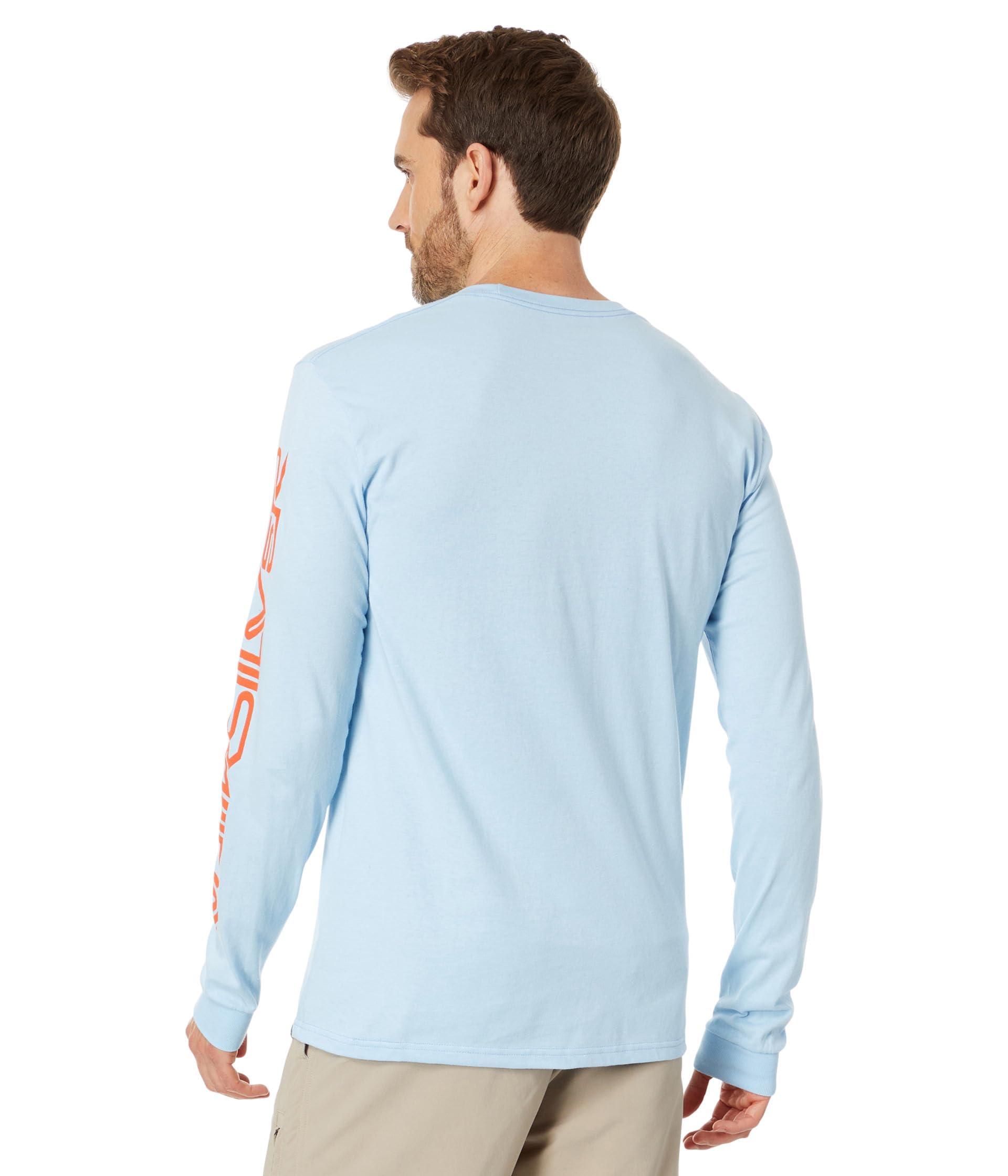 Quiksilver Men's Omni Logo Long Sleeve Tee, Clear Sky 233