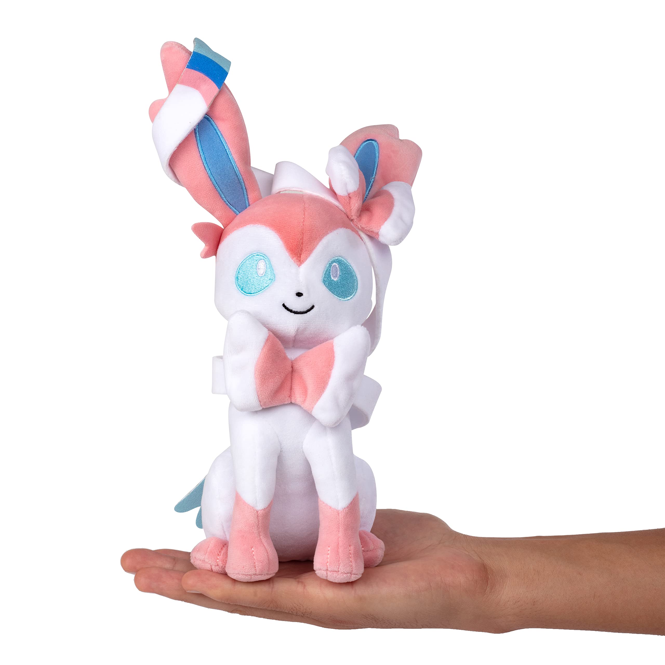 Pokemon 8" Sylveon, Espeon & Umbreon Plush Stuffed Animal Toys, 3-Pack - Eevee Evolution - Officially Licensed - Gift for Kids