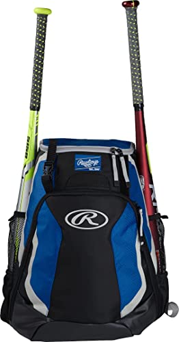 Rawlings | R500 Backpack Equipment Bag | Baseball / Softball | Royal