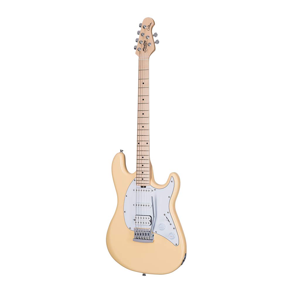 Sterling by Music Man 6 String Solid-Body Electric Guitar, Right, Vintage Cream (CT30HSS-VC-M1)