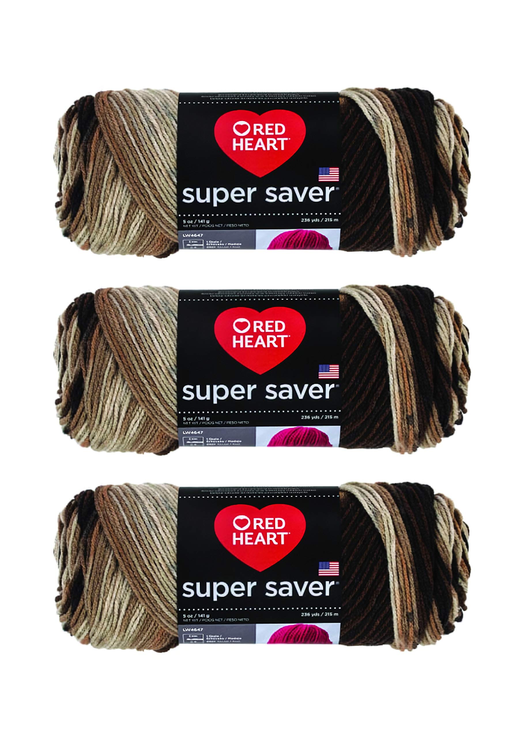Red Heart Super Saver Yarn-Platoon