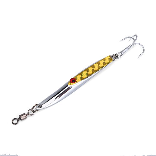 Yuuloo Multifunction Convenient 2set Fish Hook Reusable Incisive Lure Bait Barbed Hooks Kit Accessories Fishing Tools Easy to Clean(Yellow)