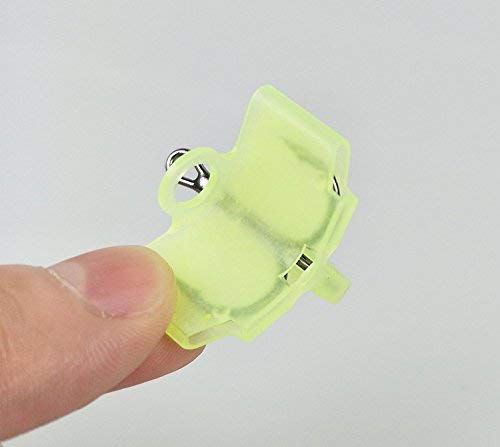 Towejo Fishing Hook caps Set Treble Hook Bonnets Covers in Different Sizes Fishing Tackle Accessories Kit (Yellow, 100pcs)