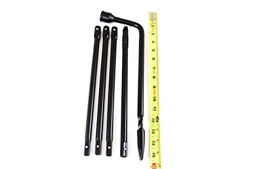 Red Hound Auto 1998-2015 Compatible with Ford Ranger 1995-2001 Explorer Lug Wrench Extensions Tire Tool Replacement Kit for Spare Jack